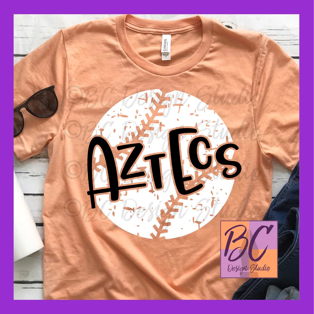Aztecs Grunge Distressed Baseball Svg, Jpg, Dxf, Eps, Png, Clip Art ...
