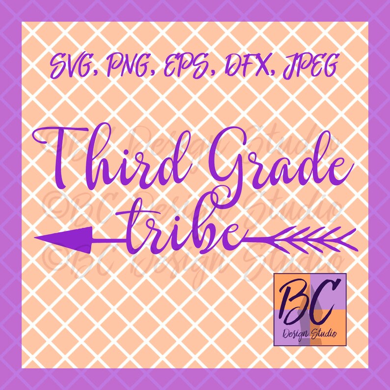 Third Grade Tribe Svg Teacher Svg Third Grade Svg Arrow - Etsy