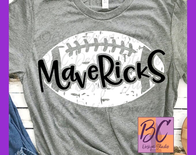 Mavericks Grunge Distressed Football Svg, Jpg, Png, Clip Art, Football ...