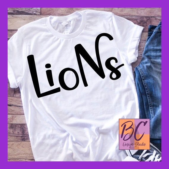 Lions Team Sports Name Svg Lions Svg Jpg Dxf Eps Png - Etsy