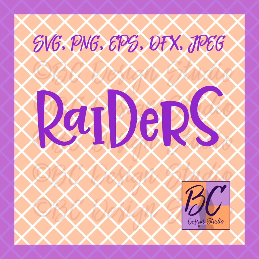 Raiders Team Sports Name Svg, Raiders Svg, Jpg, Dxf, Eps, Png, Clip Art ...