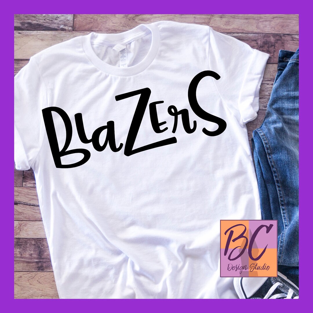 Blazers Team Sports Name Svg, Jpg, Dxf, Eps, Png, Clip Art, Sports Fan ...