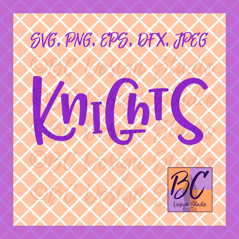 Knights Team Sports Name Svg Knights Svg Jpg Dxf Eps Png - Etsy