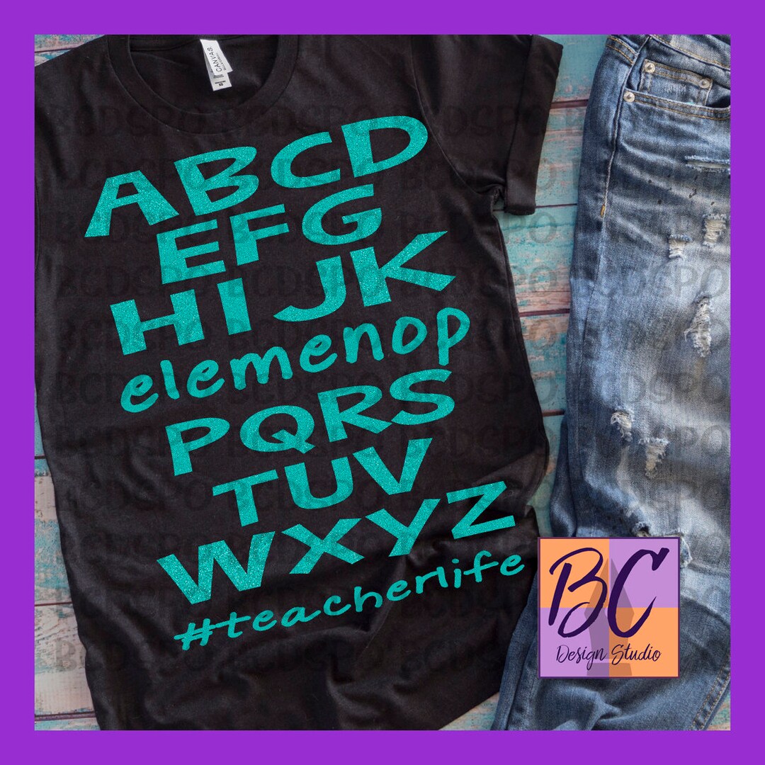 ABC Elemeno Svg, Teacher Svg, Back to School Cut File, Funny Teacher ...