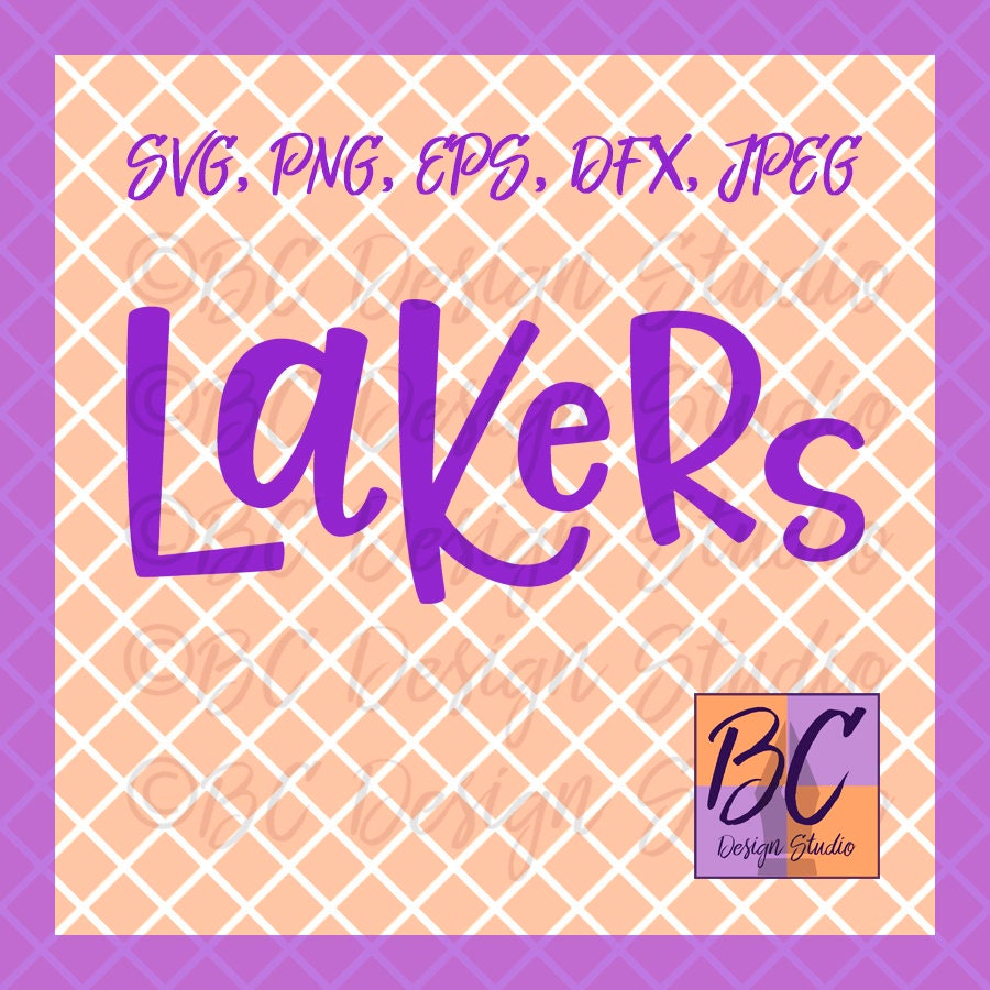 Lakers Team Sports Name Svg Lakers Svg Jpg Dxf Eps Png - Etsy