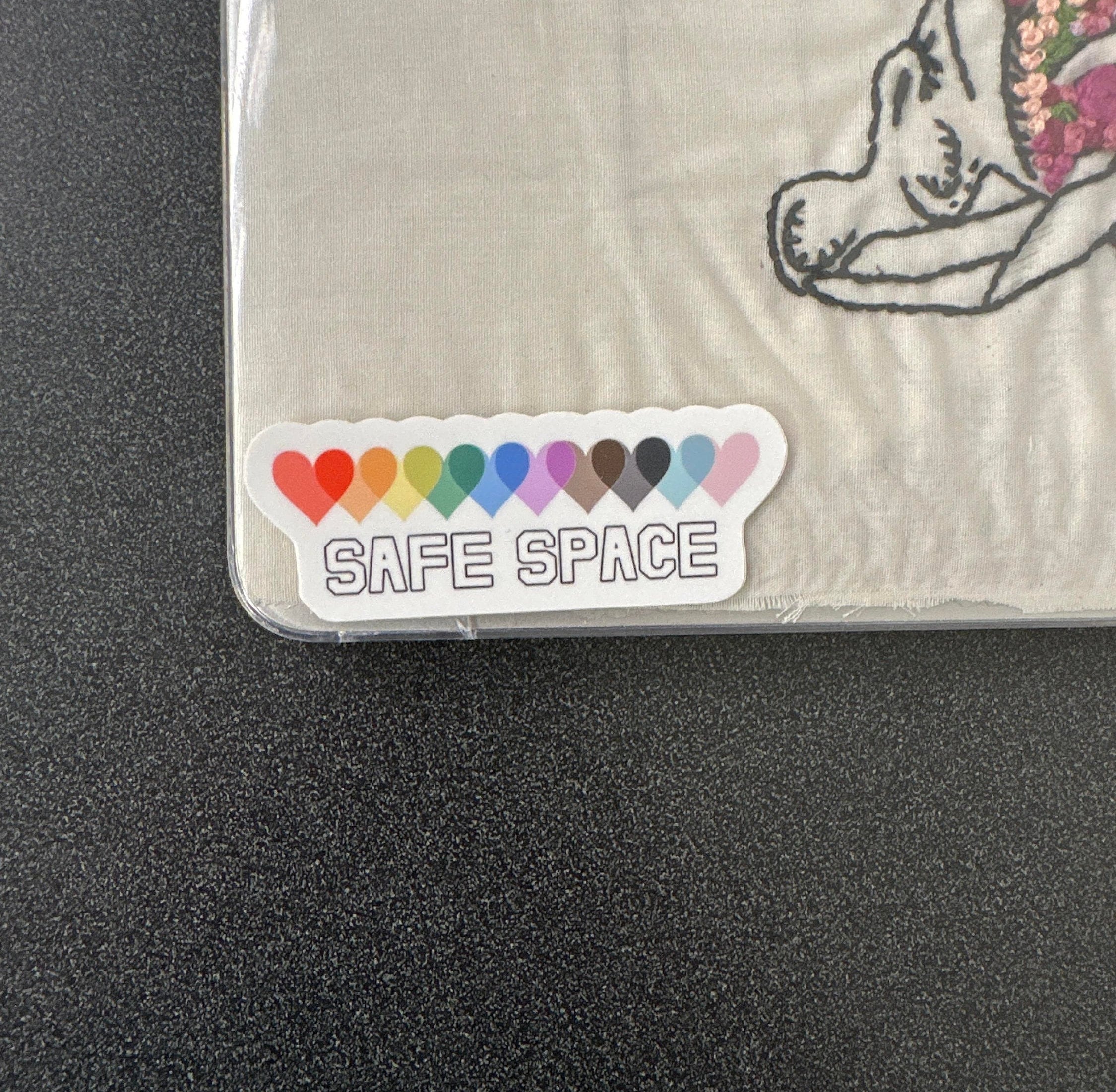 Mini Safe Space Vinyl Sticker | 3 X 1 Inch | Waterproof, Fade Resistant ...