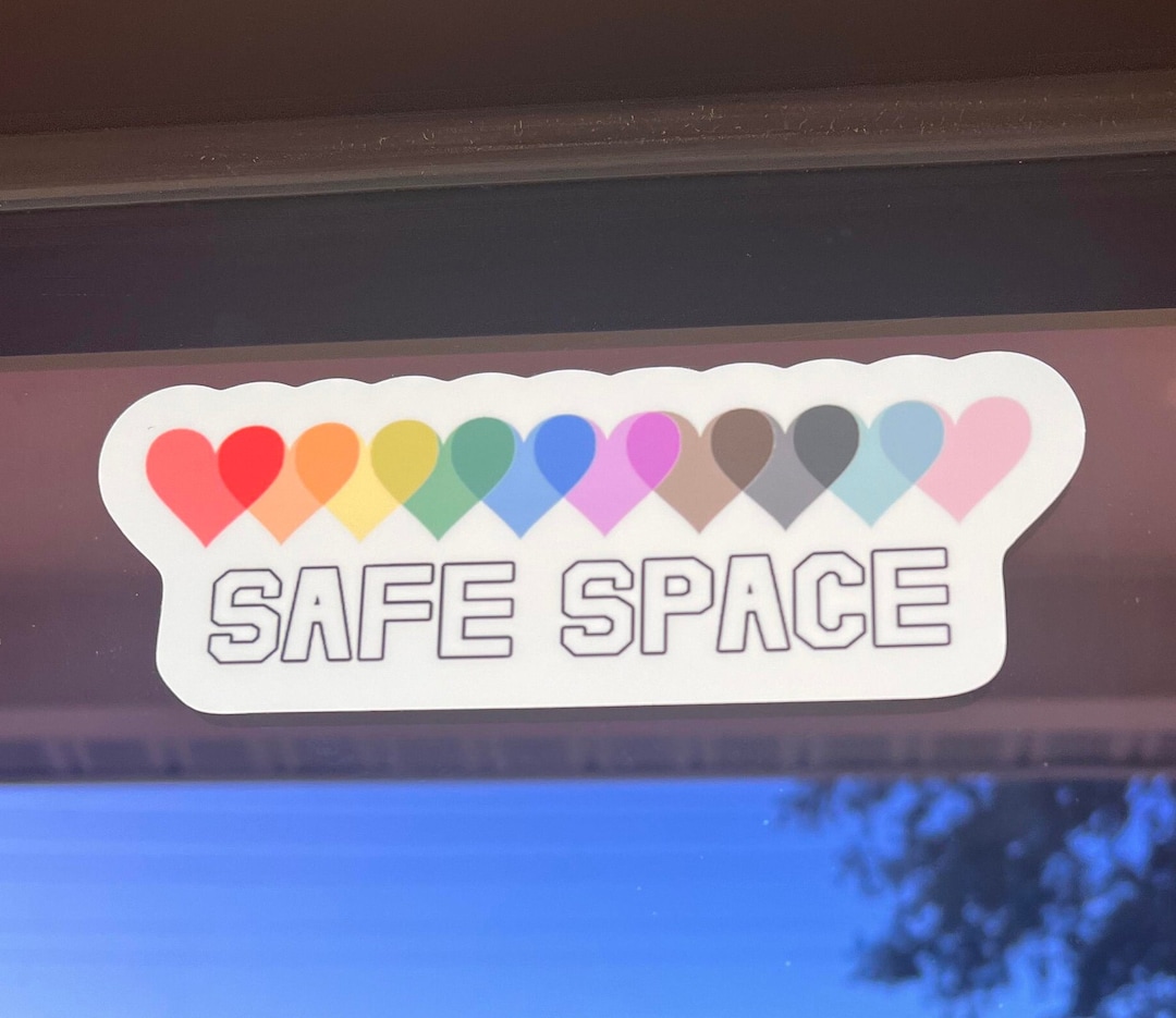 Safe Space Vinyl Sticker 7 X 2 Inch Waterproof, Fade Resistant - Etsy