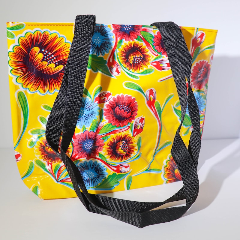 Oilcloth Tote Bag - Etsy