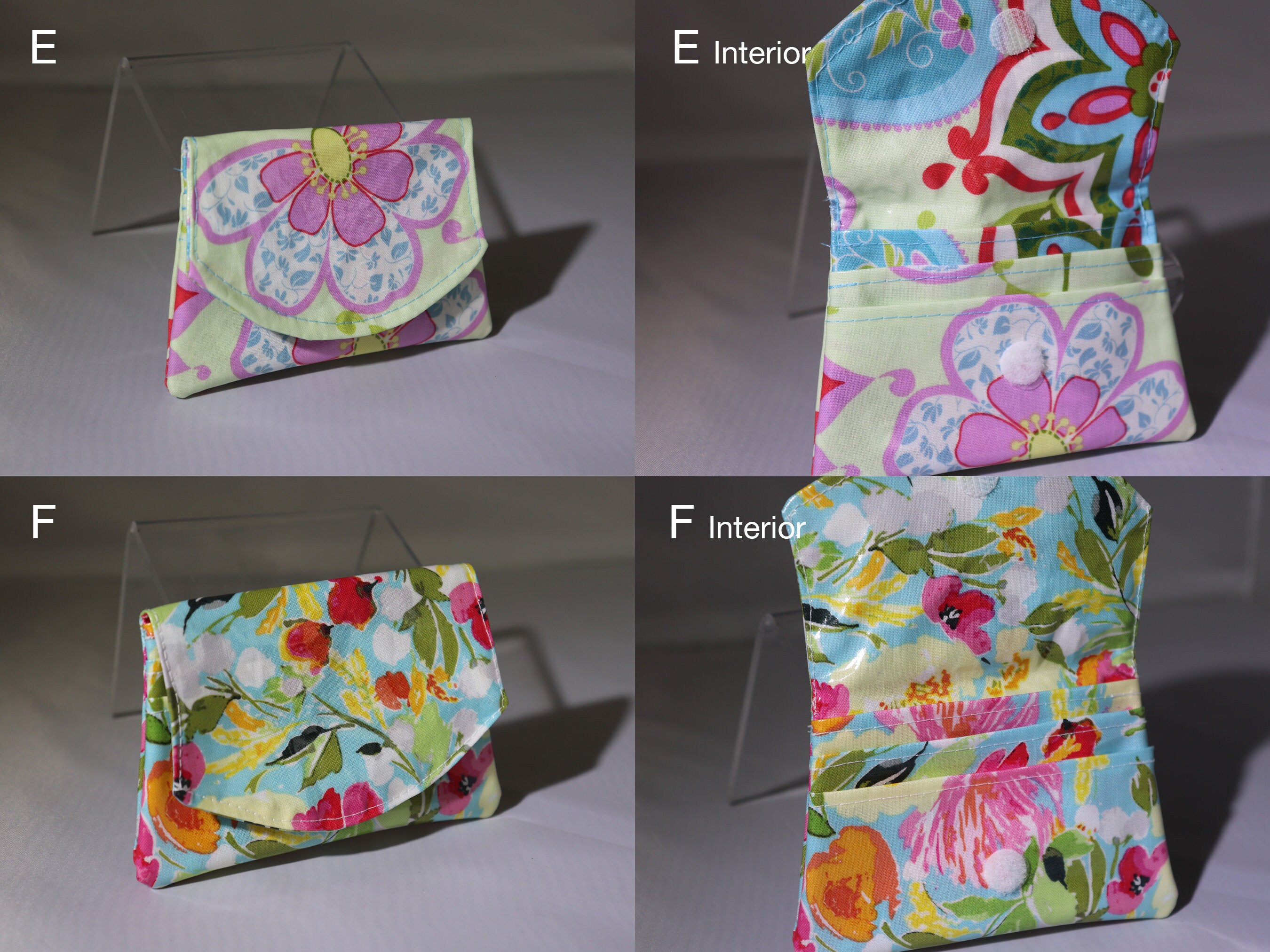 Laminated Cotton Three Pocket Wallet - Etsy