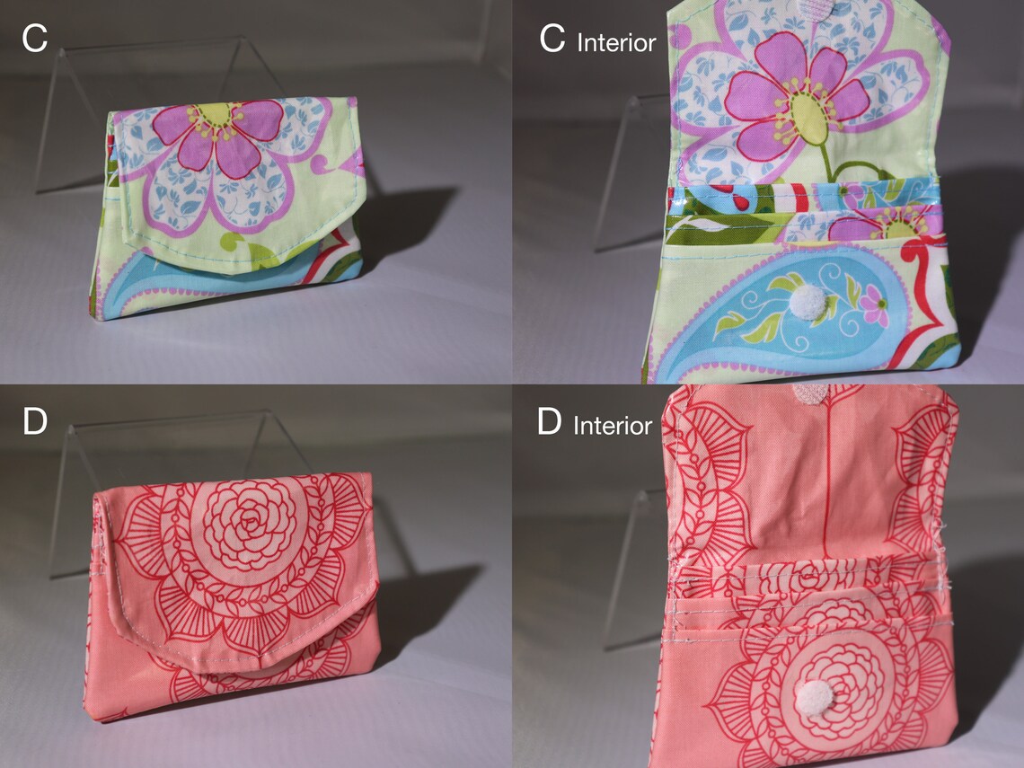 Laminated Cotton Three Pocket Wallet - Etsy