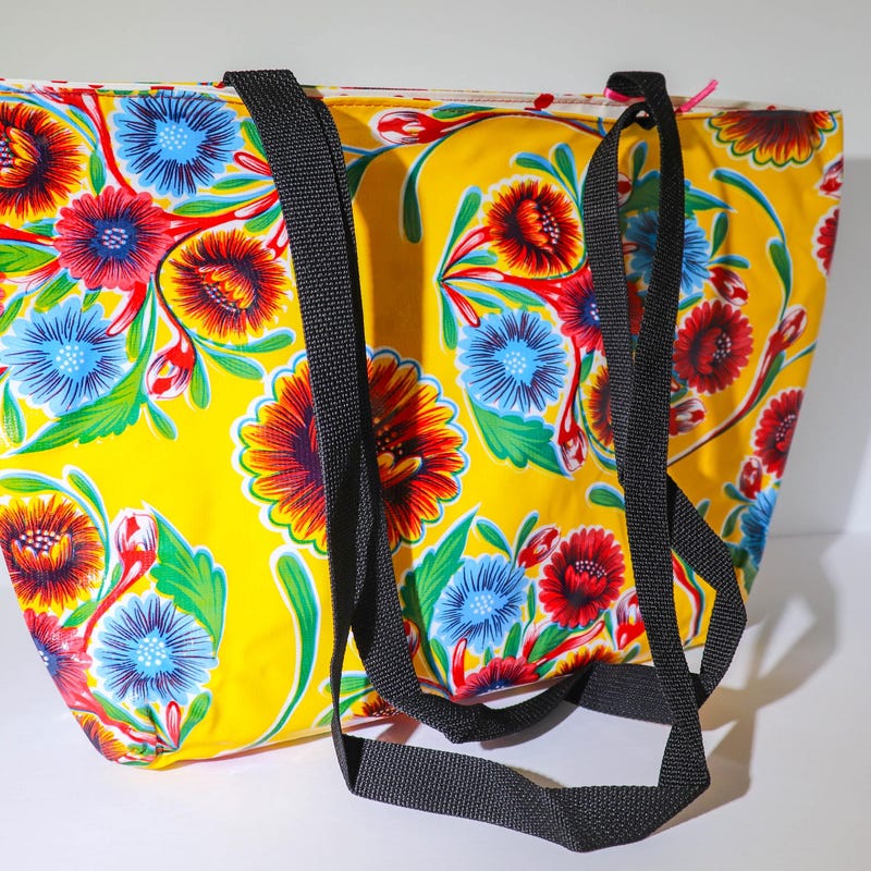 Oilcloth Tote Bag - Etsy