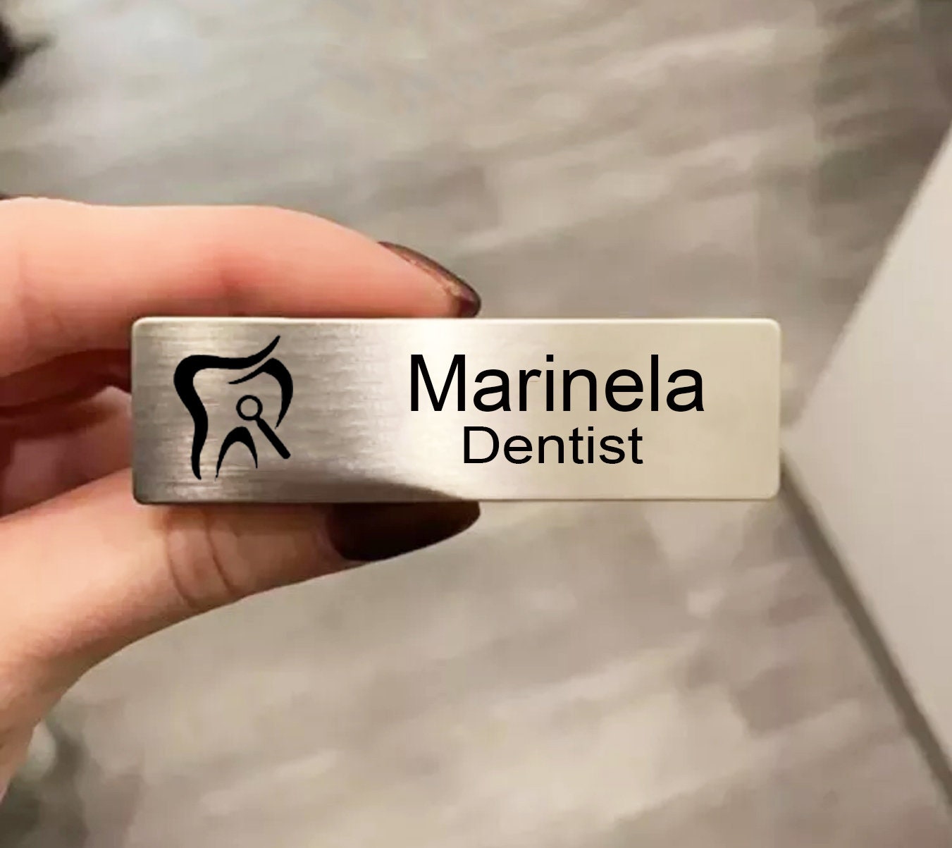 Magnetic Name Tag Logo Name Tag Nurse Badge Teacher Badge Realtor Badge ...