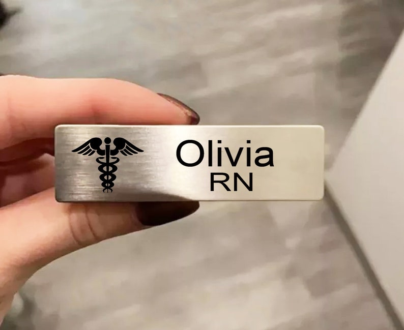 Magnetic Name Tag Logo Name Tag Nurse Badge Teacher - Etsy