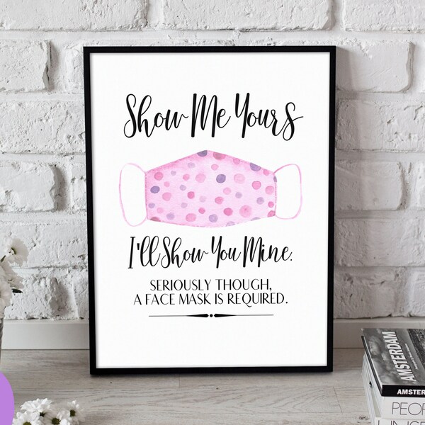 Covid Mask Funny Signs - Etsy