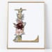 Letter Art Print PRINTABLE Letter L Wall Art Initial Wall - Etsy
