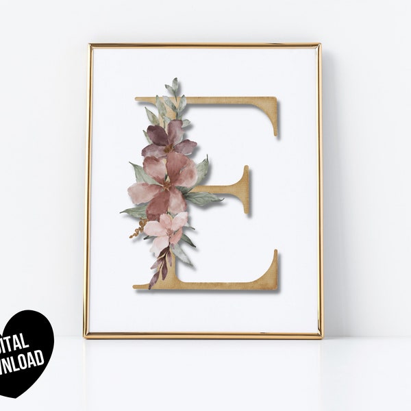 Letter E Wall Art - Etsy