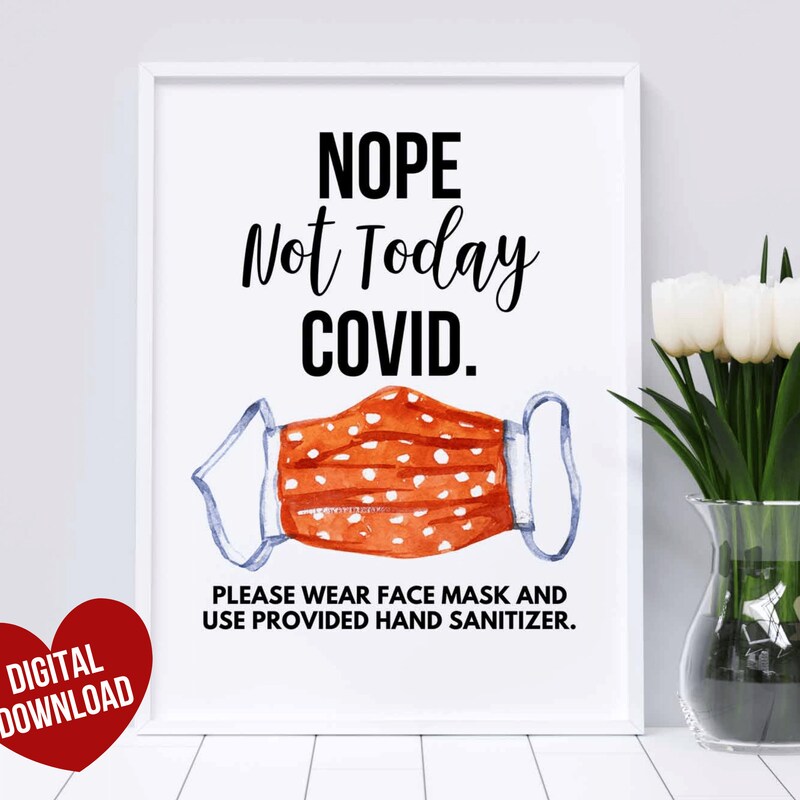 Covid Mask Funny Signs - Etsy