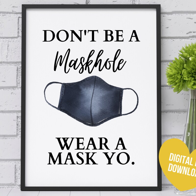Covid Mask Funny Signs - Etsy