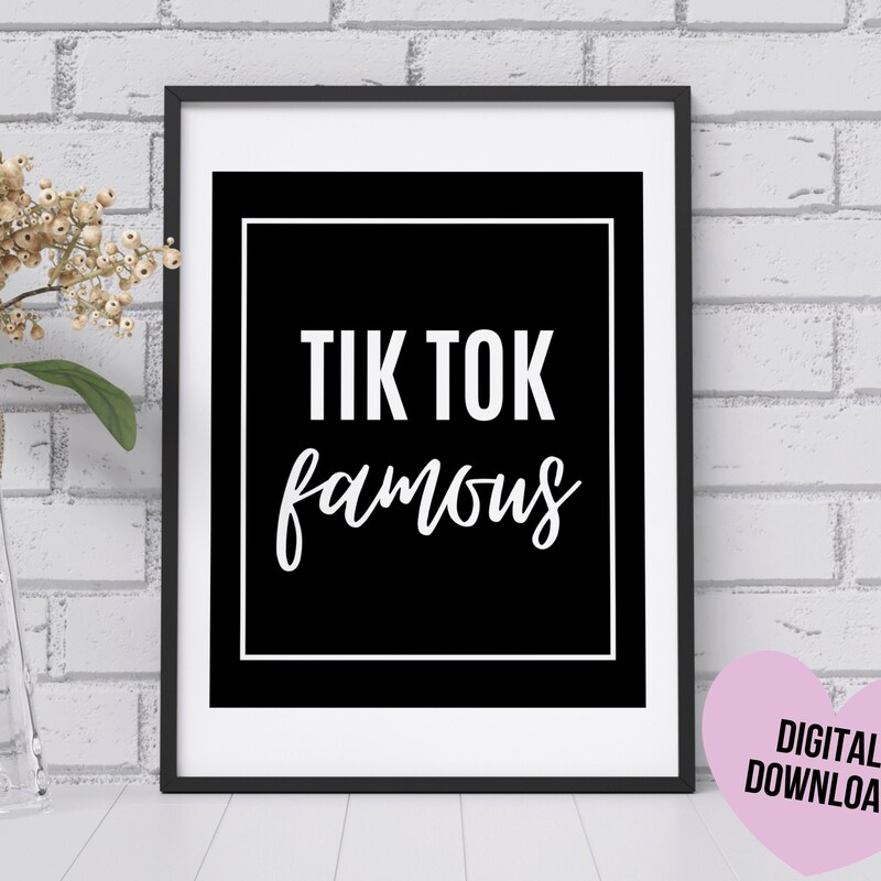 Tik Tok Sign - Etsy