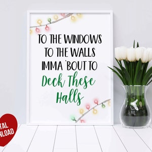 Christmas Wall Decor Printable Funny Christmas Art Printable - Etsy