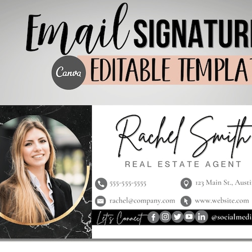 Email Signature Template Business Card Template Bundle - Etsy