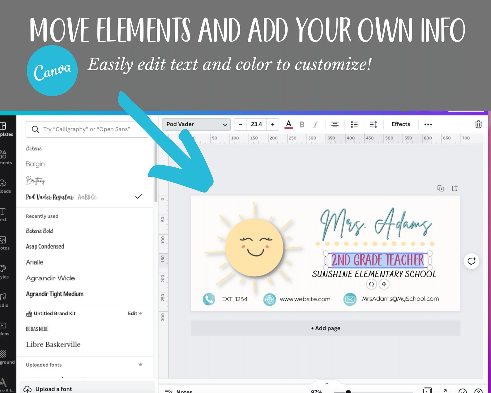 Teacher Email Signature Email Template for Teachers Email - Etsy