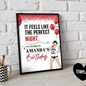 Taylor Swift Party Decorations, Printable Taylor Swift Party Signs ...