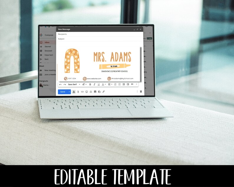 Teacher Email Signature Email Template BUNDLE Email - Etsy