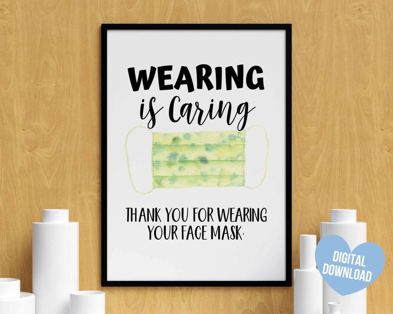 Back to School Covid Safety Printable for Classroom Face Mask - Etsy