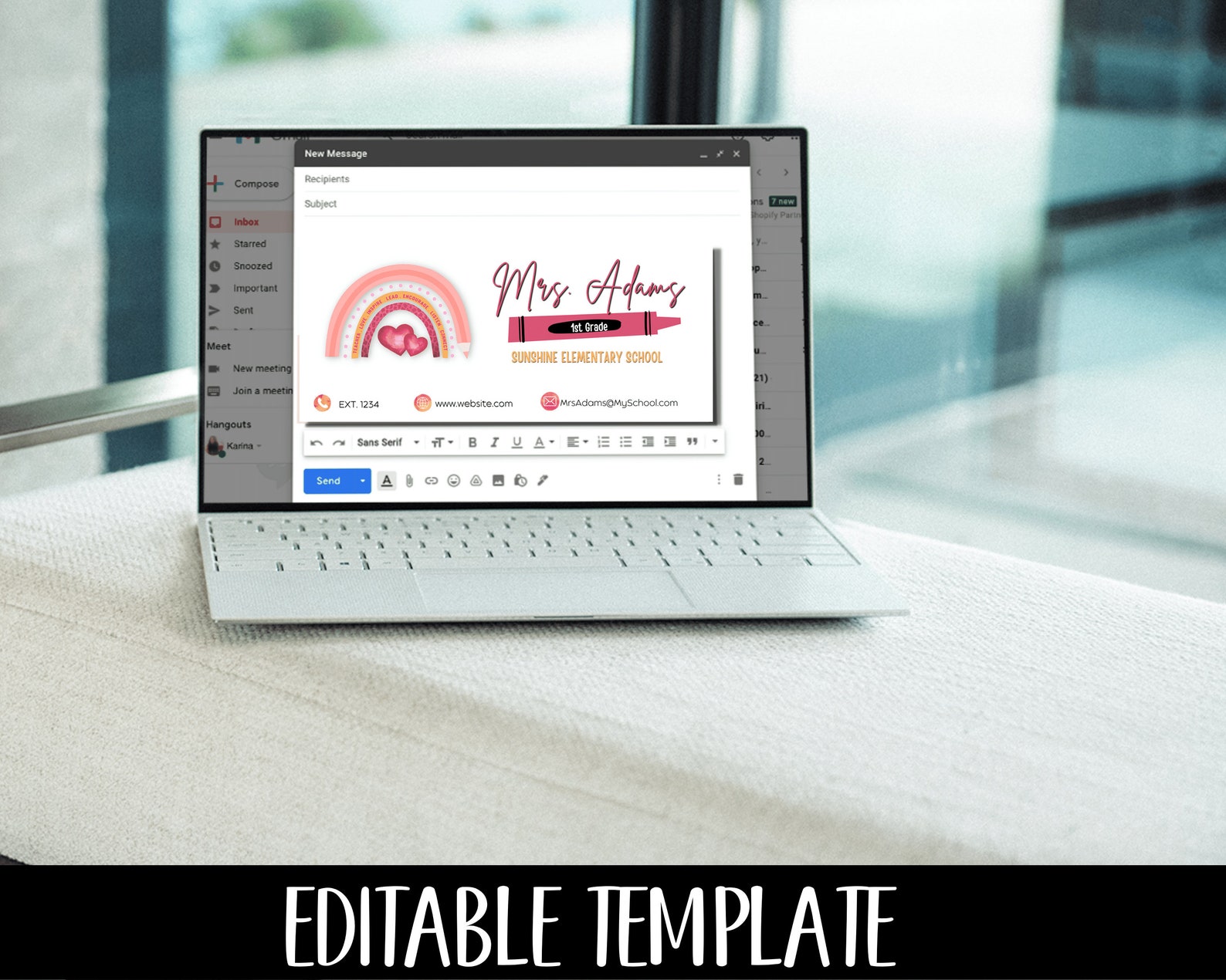 Teacher Email Signature Email Template for Teachers Email - Etsy