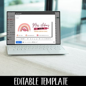 Teacher Email Signature, Email Template for Teachers, Email Signature ...