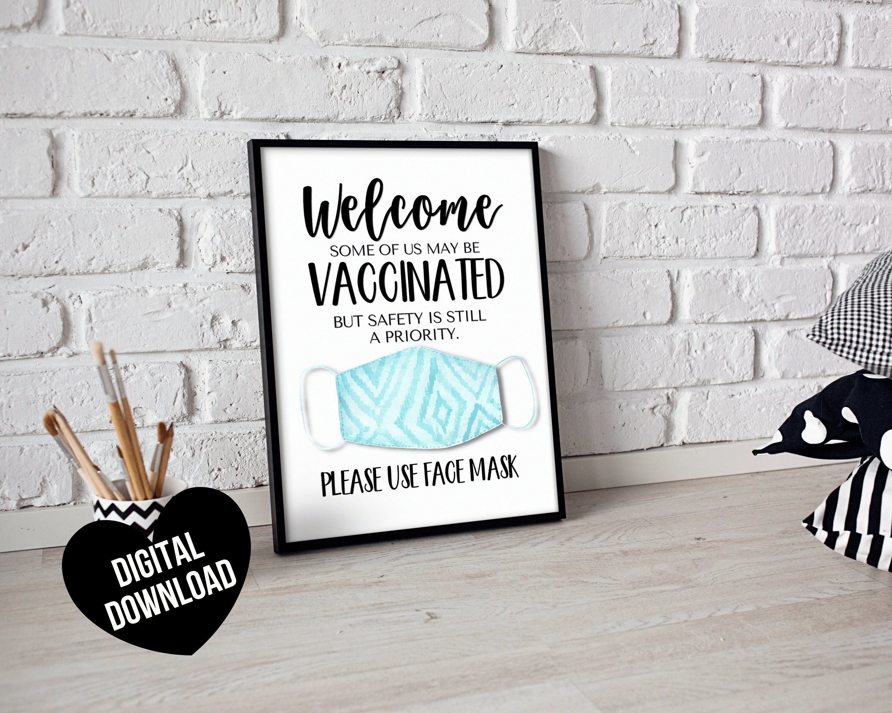 Mask Required Sign Please Wear a Mask Sign PRINTABLE Face - Etsy