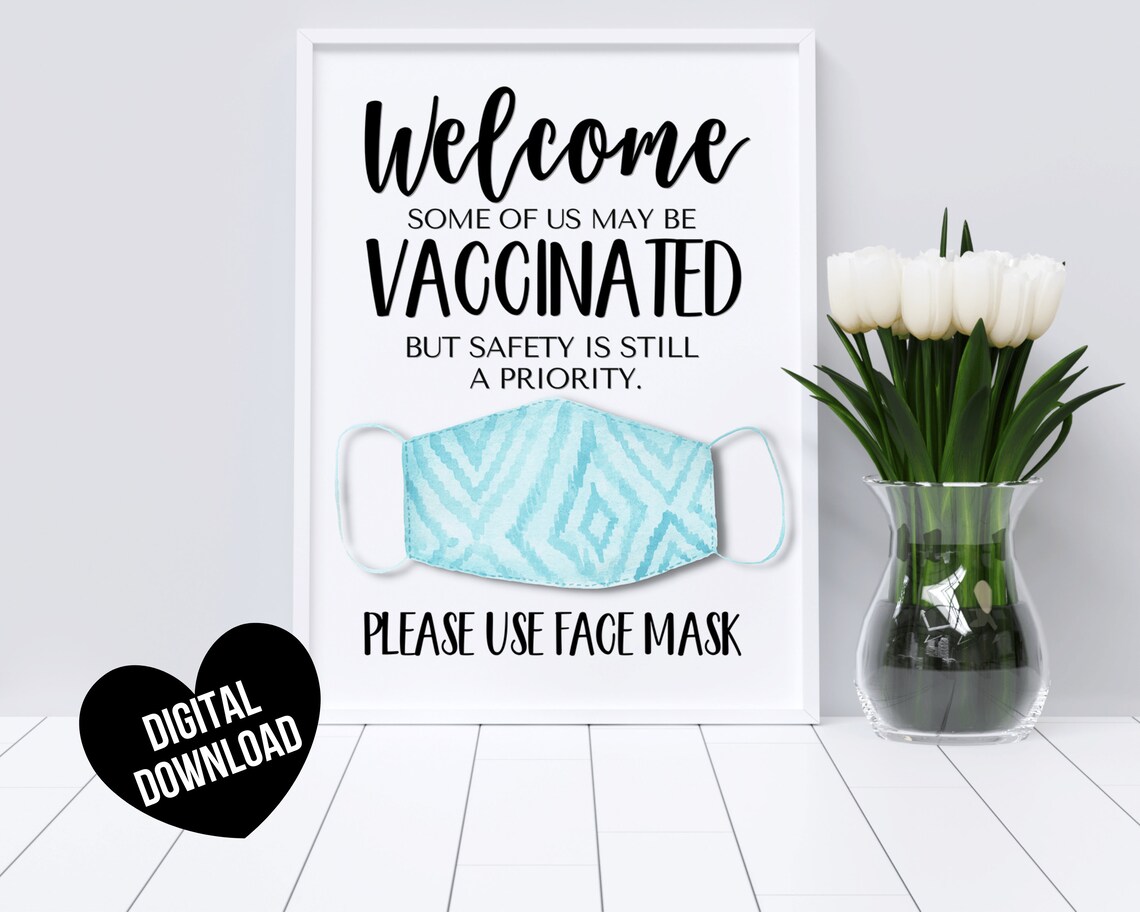 Mask Required Sign Please Wear a Mask Sign PRINTABLE Face - Etsy