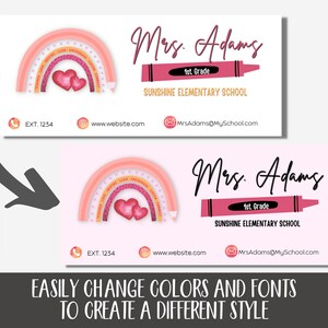 Teacher Email Signature, Email Template for Teachers, Email Signature ...