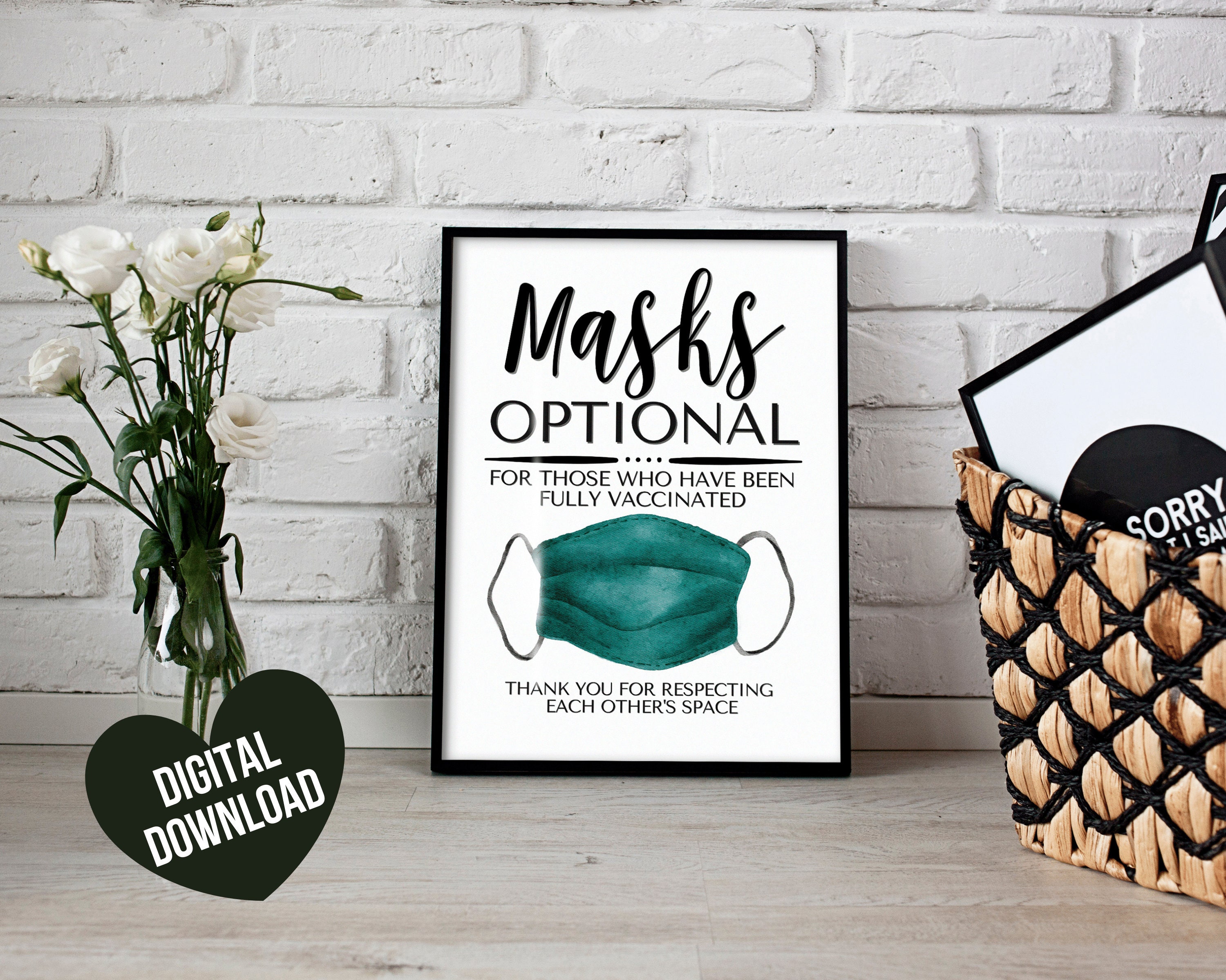 Please Wear a Mask Sign Printable Face Mask Sign Mask - Etsy Ireland