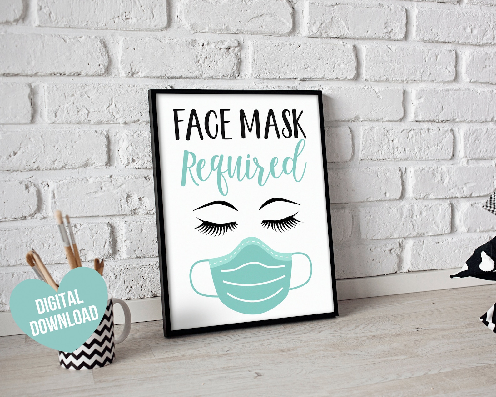 Face Mask Sign Please Wear a Mask Sign Printable Face Mask - Etsy