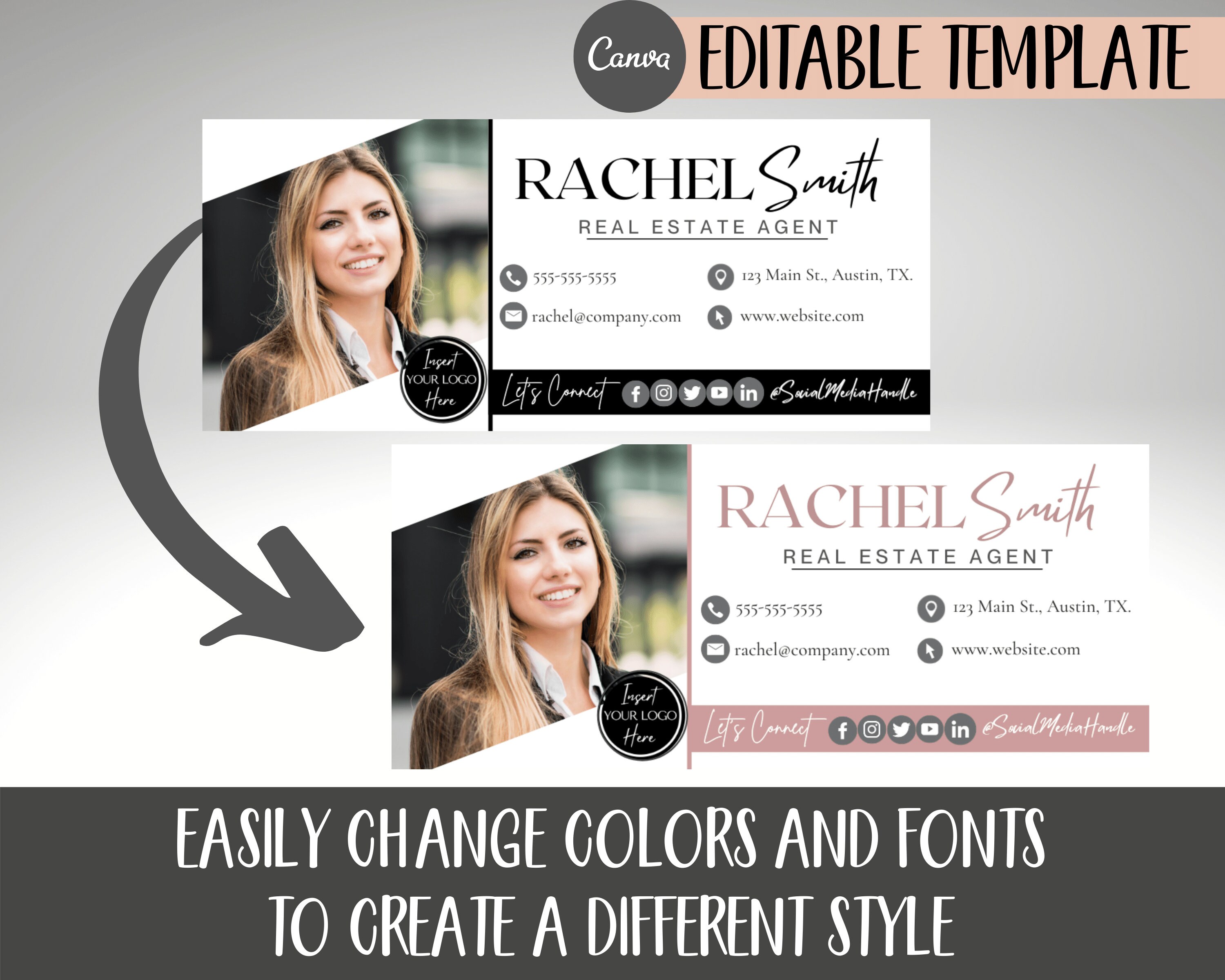 Email Signature Template Business Card Template Bundle - Etsy