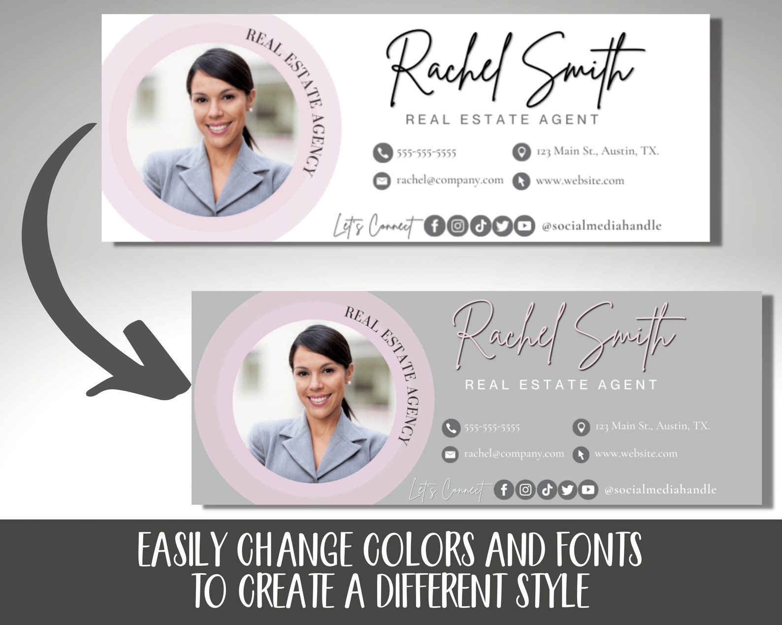 Email Signature Template Business Card Template Bundle | Etsy