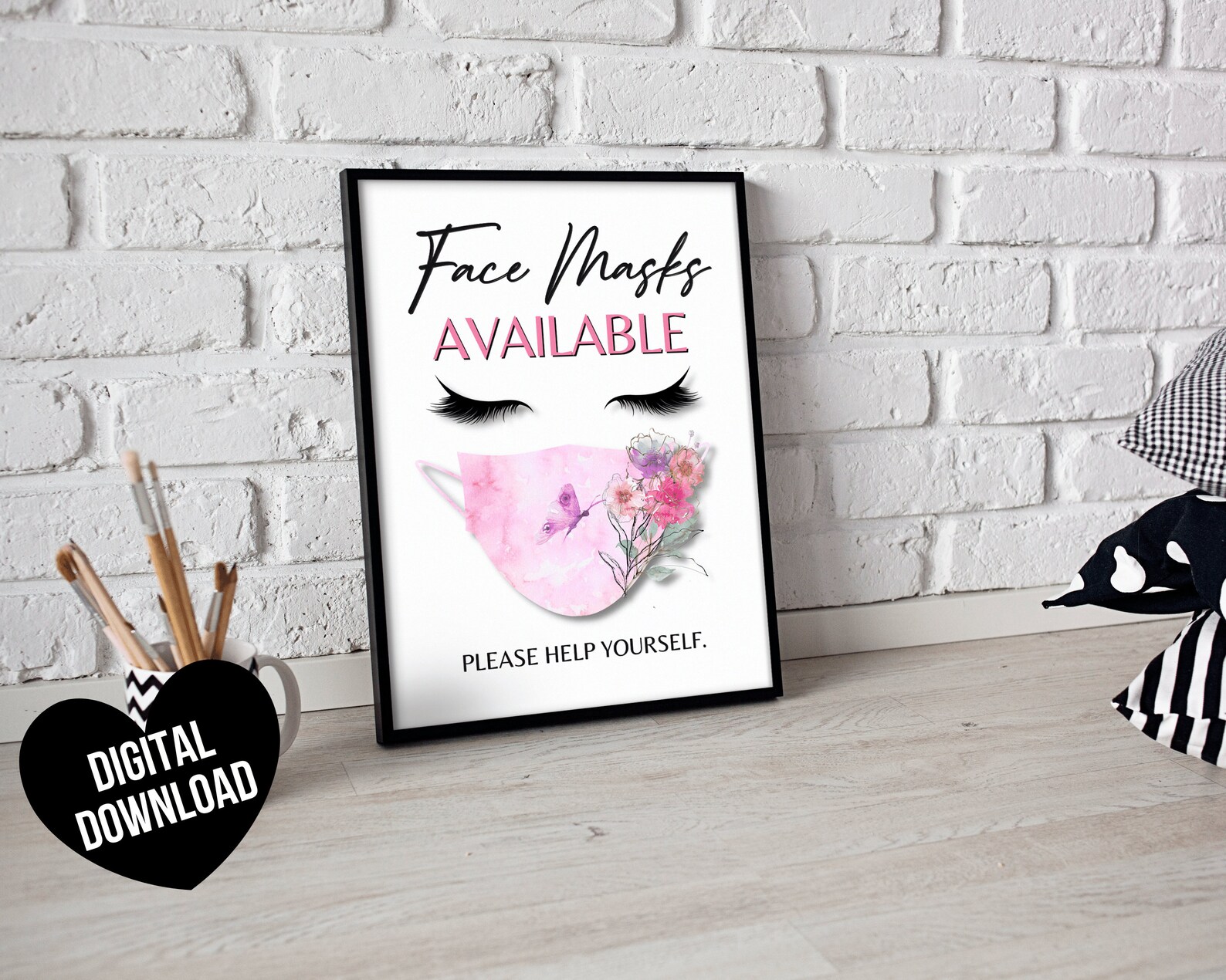 Face Mask Sign Bundle Mask Required Sign Printable Please | Etsy