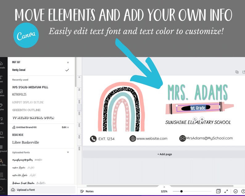 Email Signature Teacher Email Template for Teachers Digital - Etsy