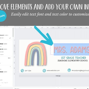 Email Signature Teacher Email Signature Template Boho - Etsy