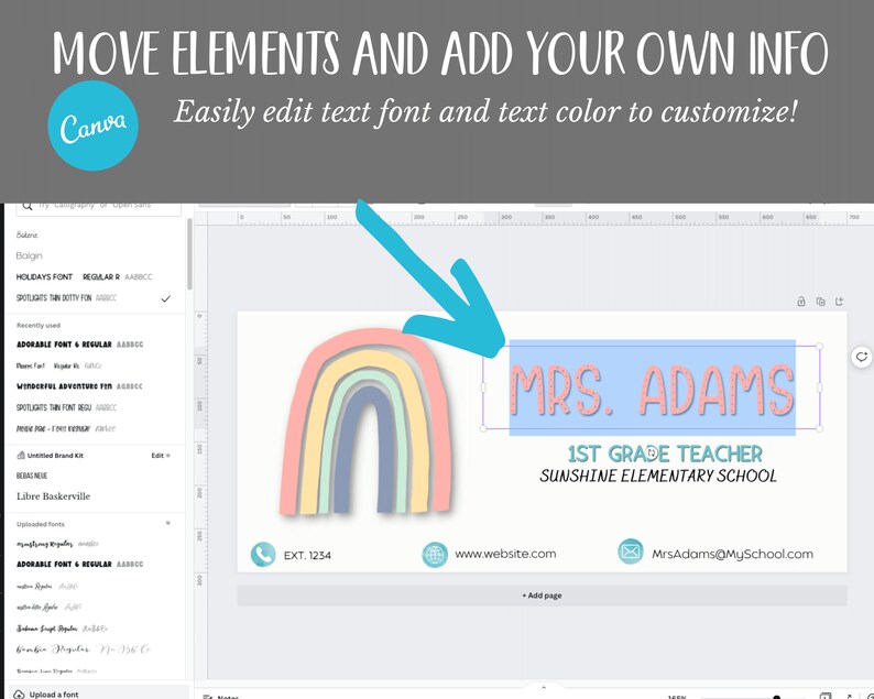 Email Signature Teacher Email Signature Template Boho - Etsy