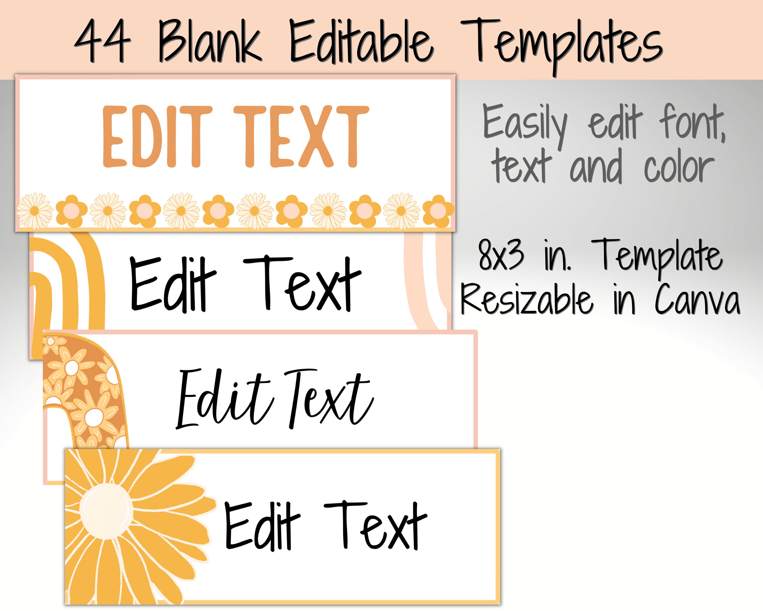 Boho Classroom Labels Student Name Tags Retro Boho Classroom - Etsy ...