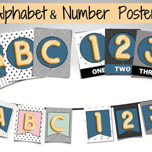 Gold Foil Balloon, Alphabet Posters, Number Posters, Classroom Decor ...