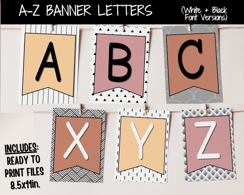 Classroom Decor Bundle PRINTABLE Alphabet Number Posters - Etsy
