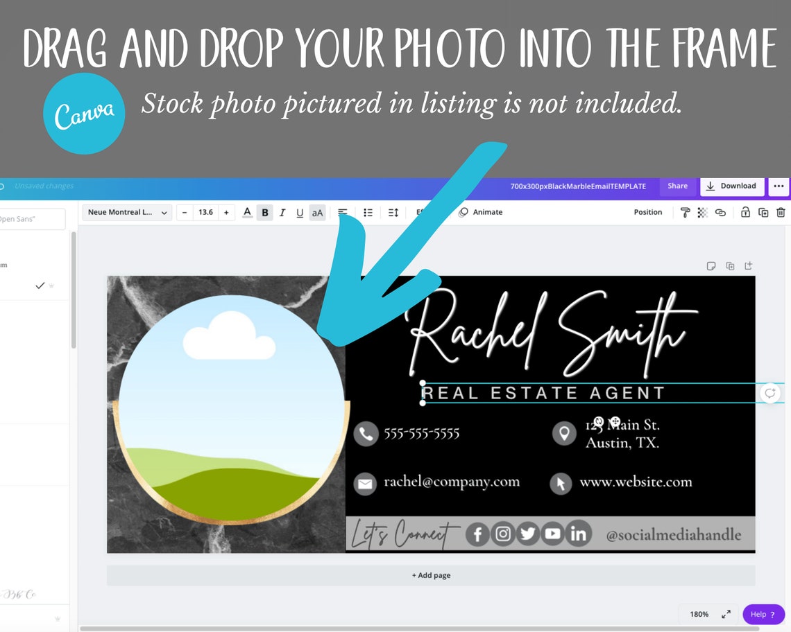 Email Signature Template Business Card Template Bundle - Etsy
