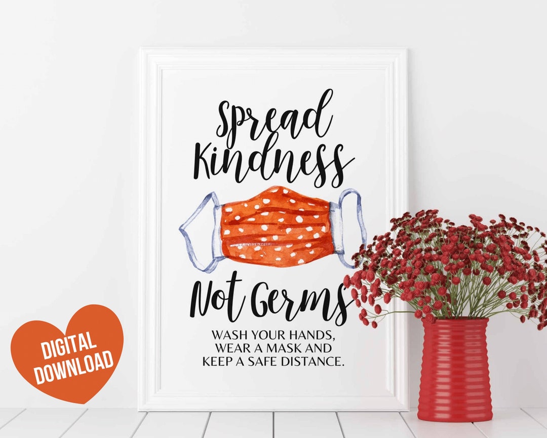 Covid Safety Printable for Classroom, Back to School Social Distance ...