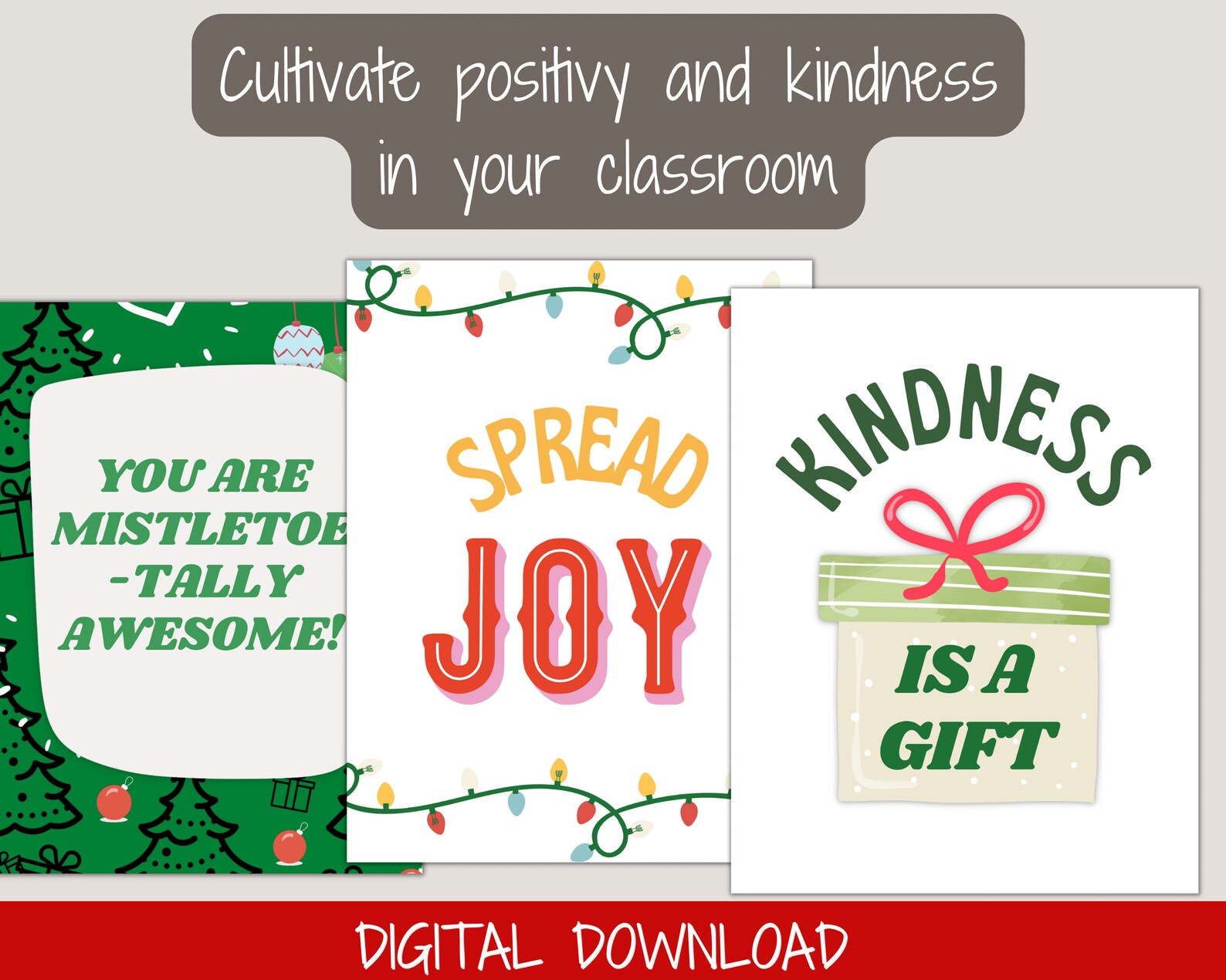Christmas Classroom Decor Bundle, Classroom Decor Elementary Christmas ...