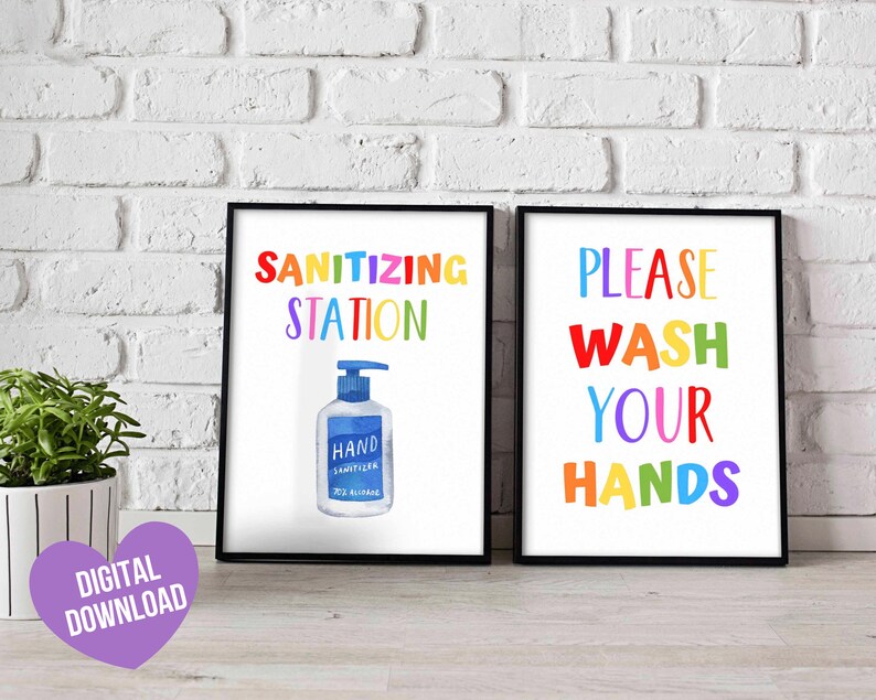 Classroom Safety Posters Covid Classroom Sign Bundle School - Etsy