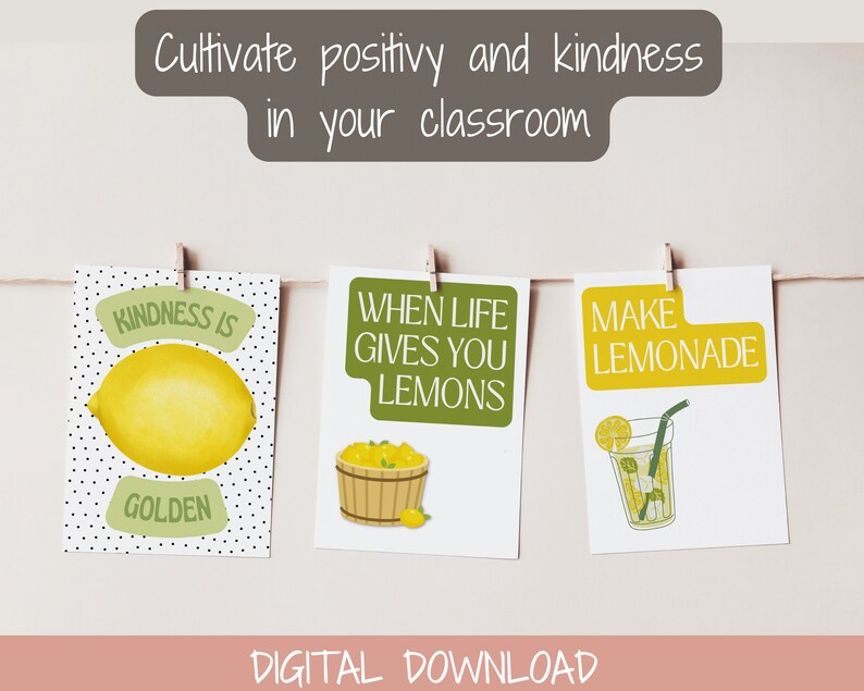 Classroom Decor Bundle Lemon Classroom Decor Elementary - Etsy